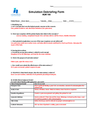 Nur166 Week 4 HW - NUR 166 - Studocu