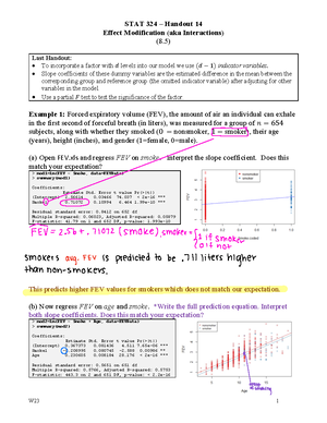 Handout 4 - STAT 324 – Handout 4 Inference (2.1-2, 4, & 6) Last Handout: Inference using the ...