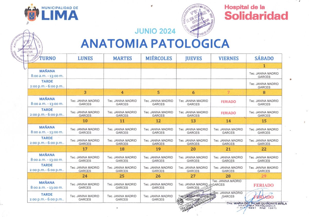 Horarios-sullana - MUNICIPALIDAD DE Hospital de la LIMA LICENSE ... Horarios-sullana - MUNICIPALIDAD DE Hospital de la LIMA LICENSE ...