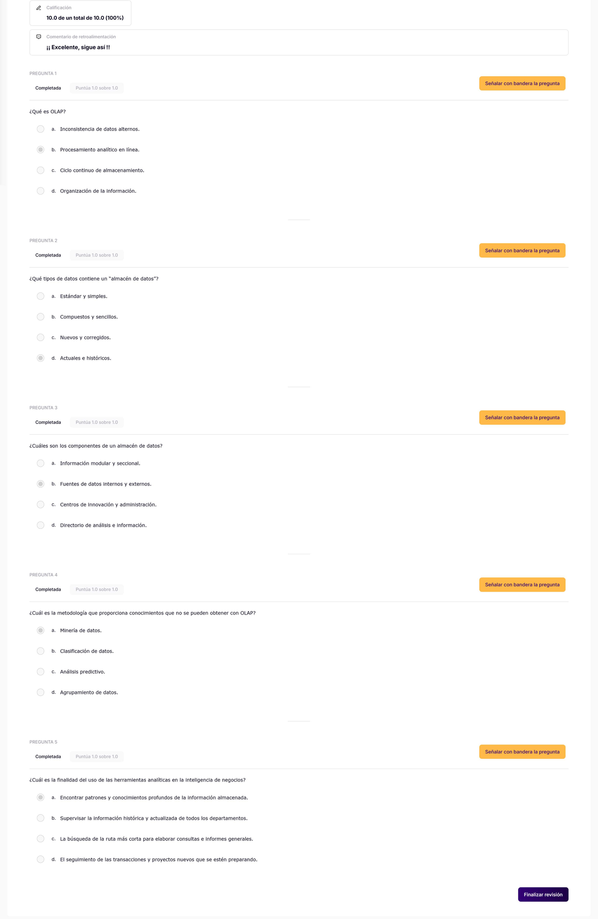 Tecnología de información aplicada a las empresas - Examen Semana 3 - 0 ...