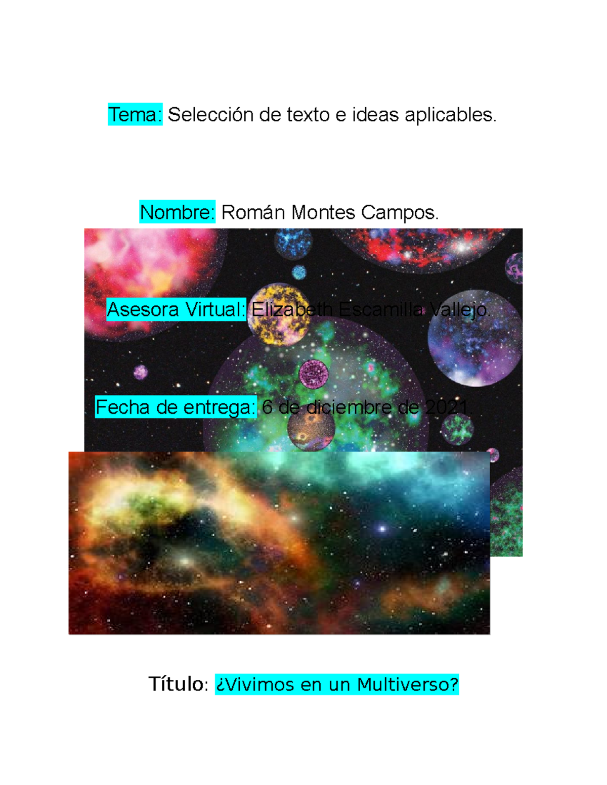 Montes Campos Román M02S2AI3 - Tema: Selección de texto e ideas ...