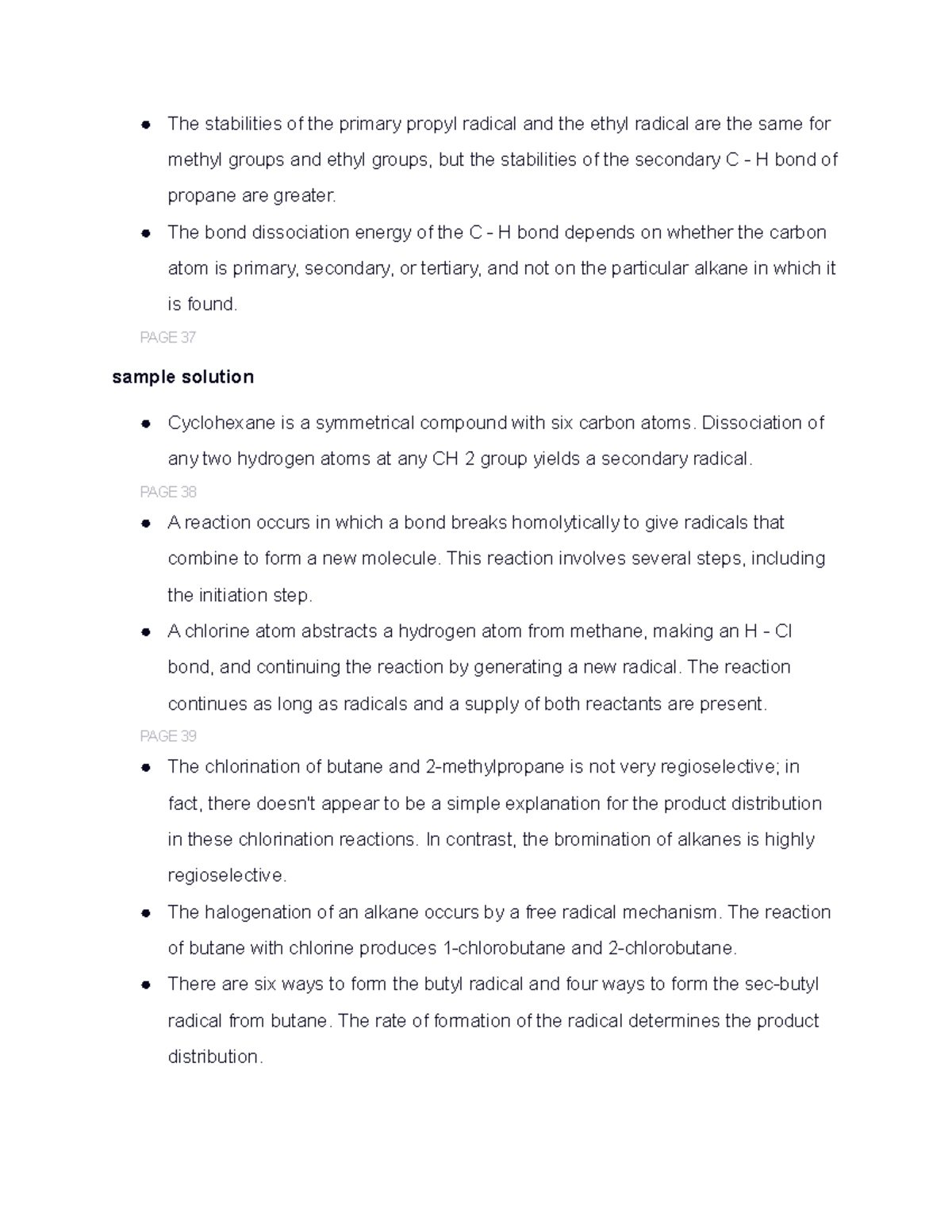 Chem notes from lecture 25 - The stabilities of the primary propyl ...