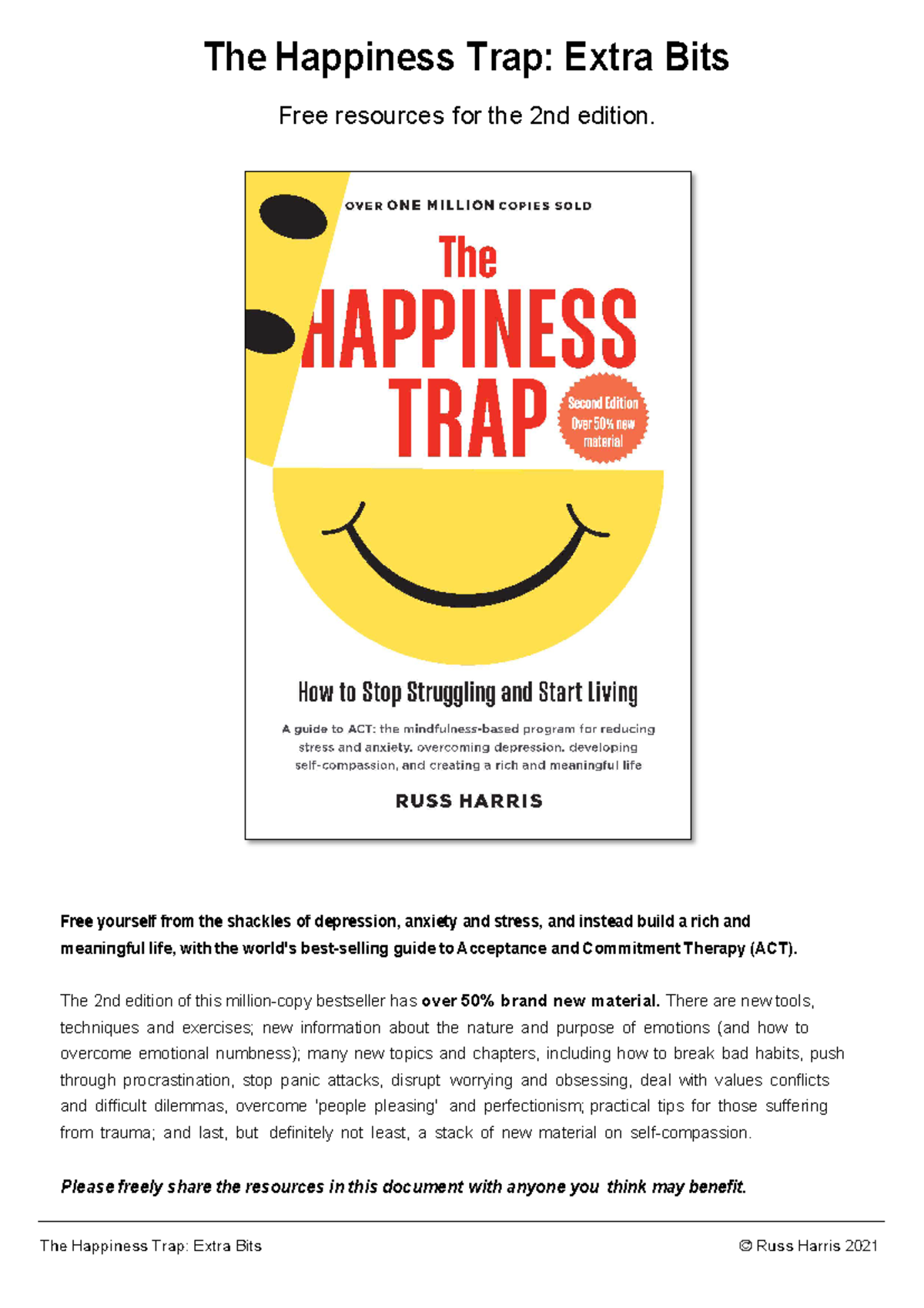 The Happiness Trap Extra Bits - Russ Harris - The Happiness Trap: Extra ...