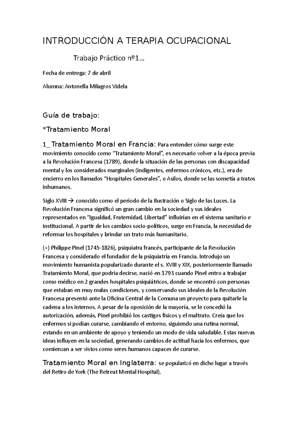 Introducción A Terapia Ocupacional - INTRODUCCIÓN A TERAPIA OCUPACIONAL ...