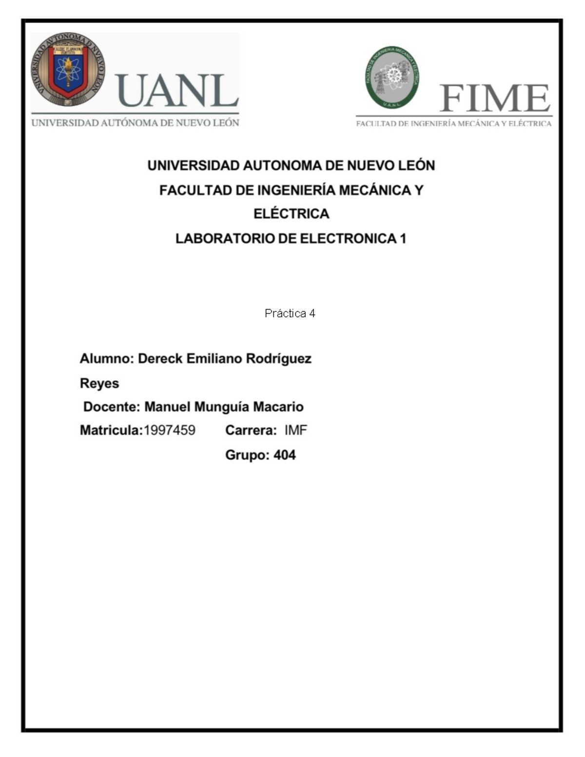 Práctica 4 Ing electrónica dereck - Experimento 4 Circuito Sujetador Objetivo Observar el - Studocu