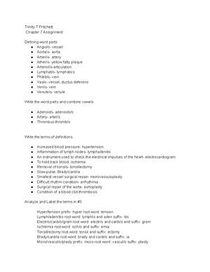 Medical Terminology - Medical Terminology A- ab- abdomin/o -able, -ible ...