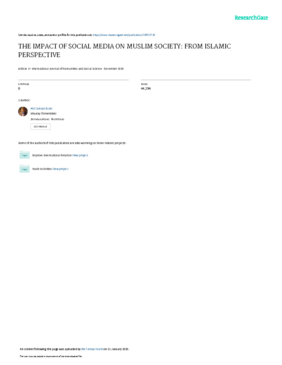 Theimpactofsocialmediaonmuslimsociety Fromislamicperspective - See ...