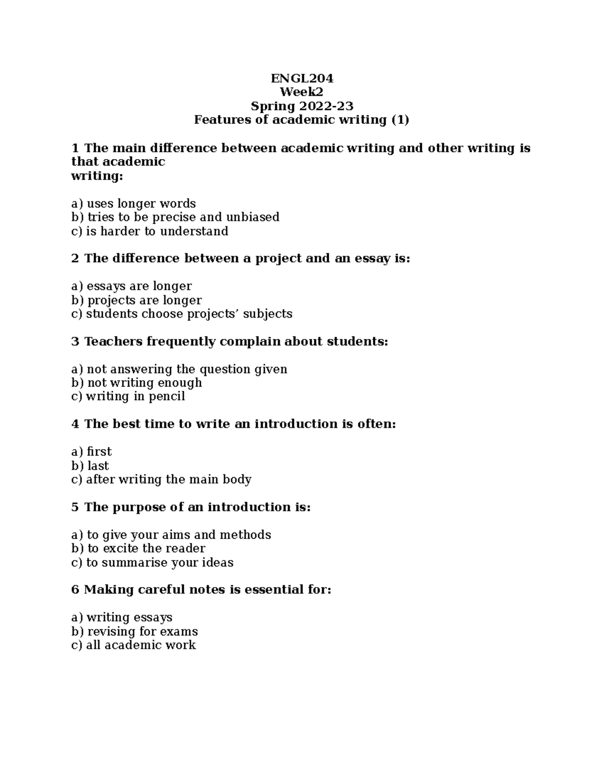 Features and types 1 - Hshsh - ENGL Week Spring 2022- Features of ...