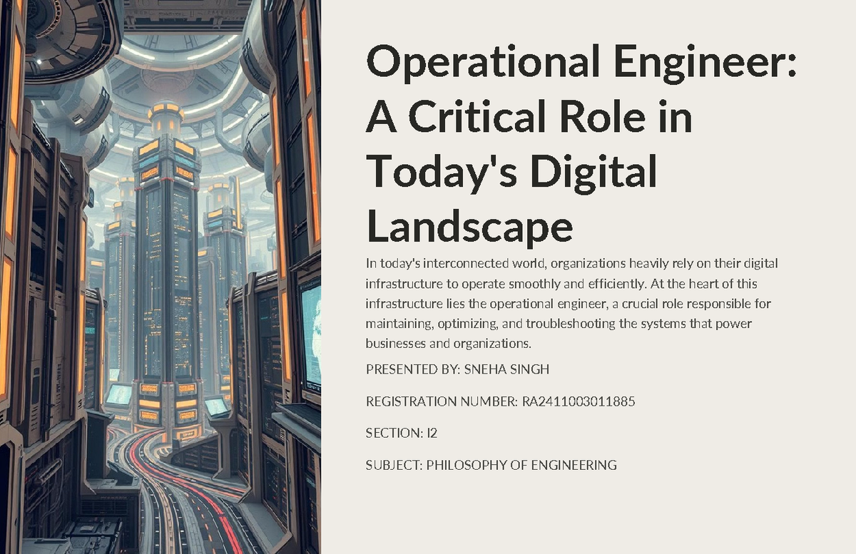 Practice 12 - REQUIREMENTS OF OPERATIONAL ENGINEERS - Operational ...
