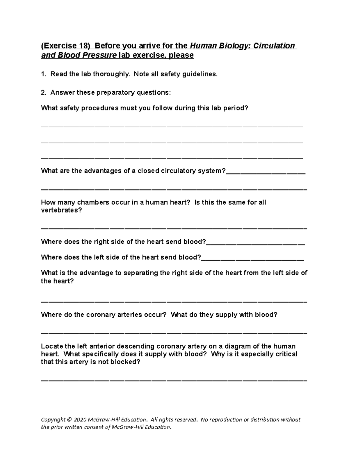 18 45 Human Biology Circulation and Blood Pressure Prep - Studocu