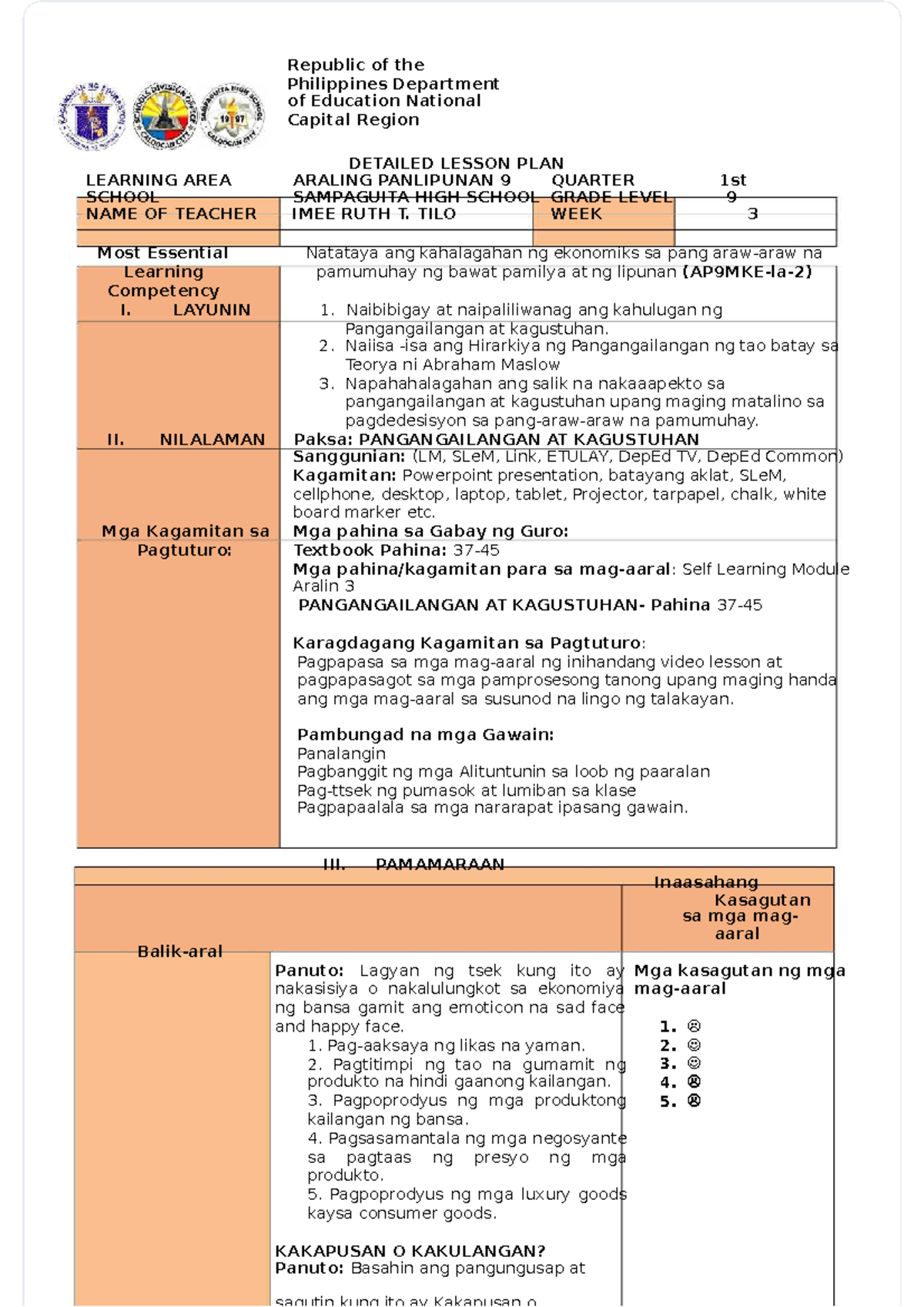 Dlp-ap9-week-3-detailed-lesson-plan compress - DETAILED LESSON PLAN ...