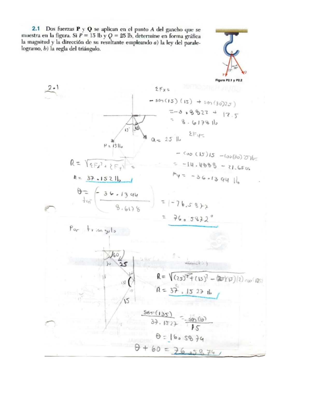 Ejercicios DE Estatica Fuerza Resultante - Estática - Studocu