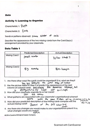 Chem lab 11 - lab work - 2-13: Creating a Solution of Known Molarity In ...