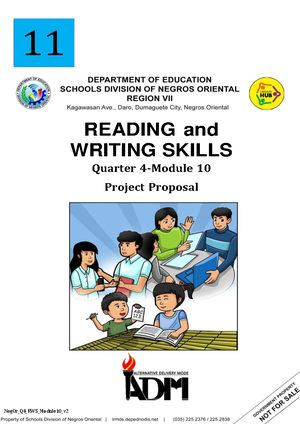 Reading and Writing Skills Module 6 - Reading and Writing Skills ...