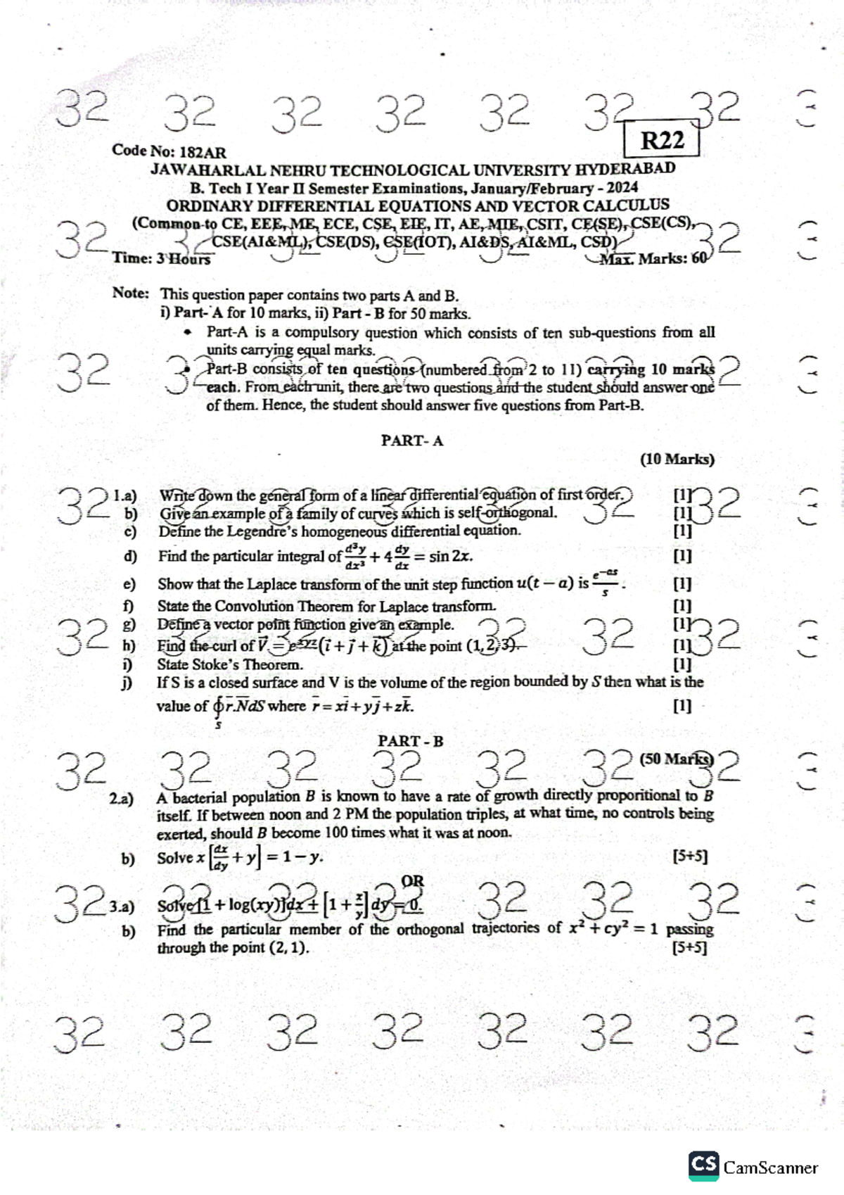 I BTech II Sem Odevc(R22) External QP - 32 32 32 32 32 32 33 (1) Code ...