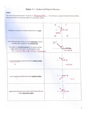 5.2 Notes - Verifying Trigonometric Identities - MATH 118 - Studocu