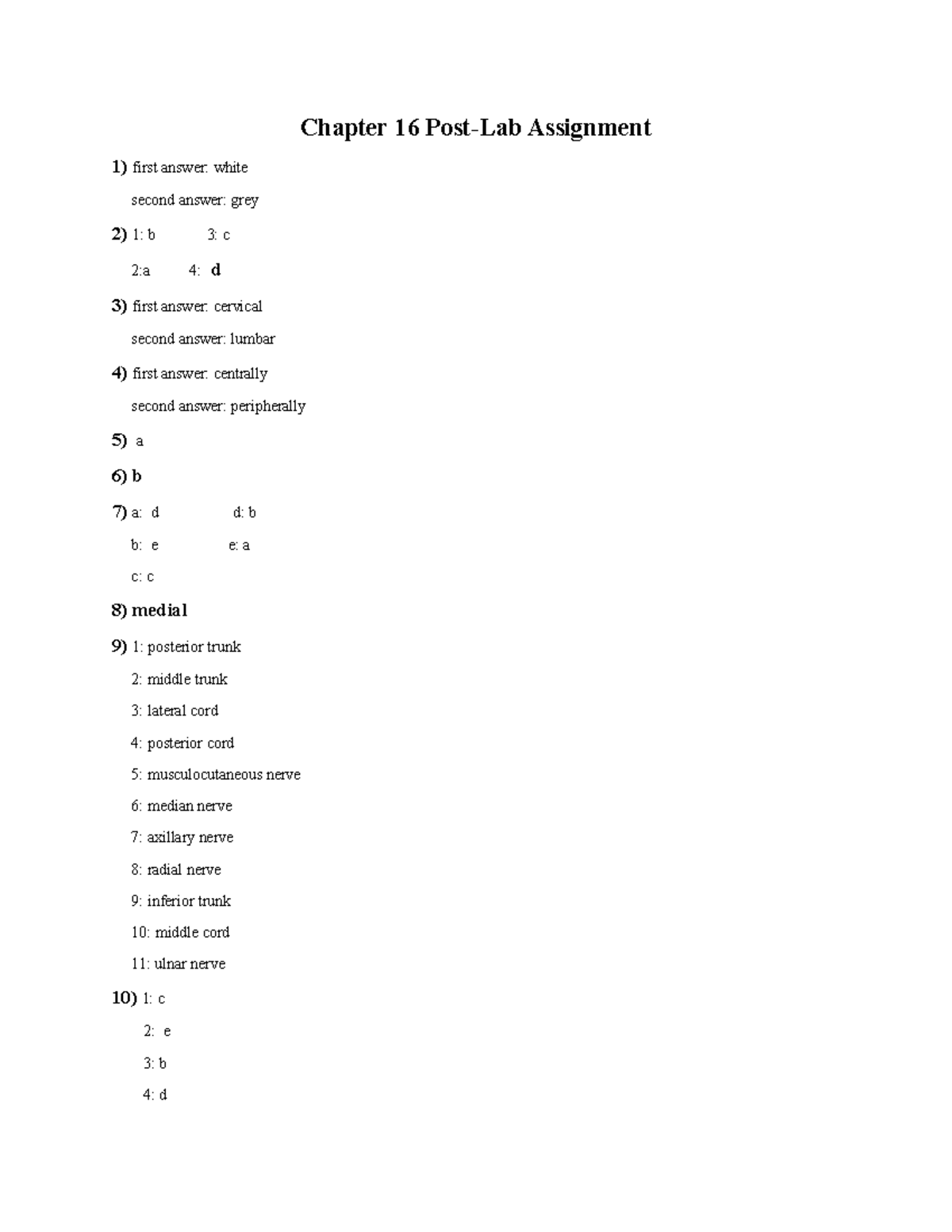 Chapter 16 Post-Lab Form - Chapter 16 Post-Lab Assignment 1) first ...