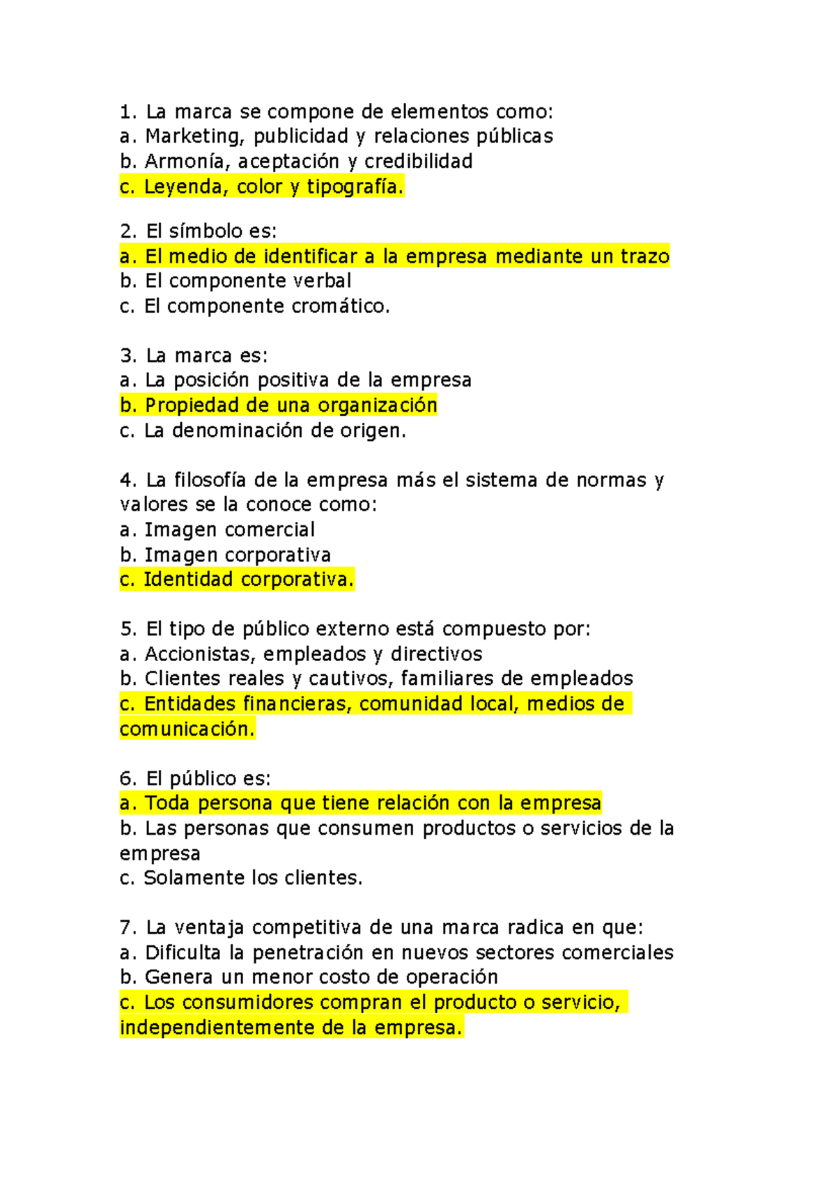 Nuevo - RTRTRTR - La marca se compone de elementos como: a. Marketing ...