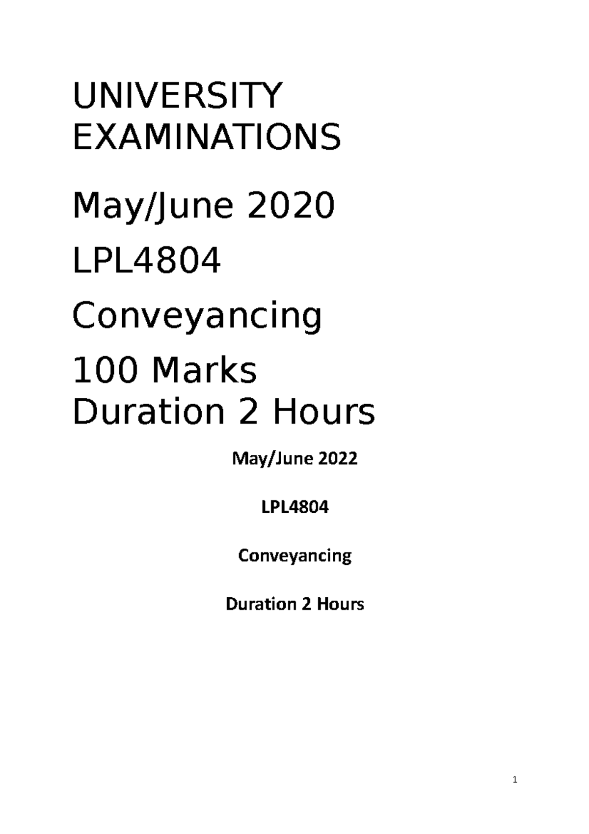 LPL 4804 Final EXAM - Practice materials for exam - UNIVERSITY ...