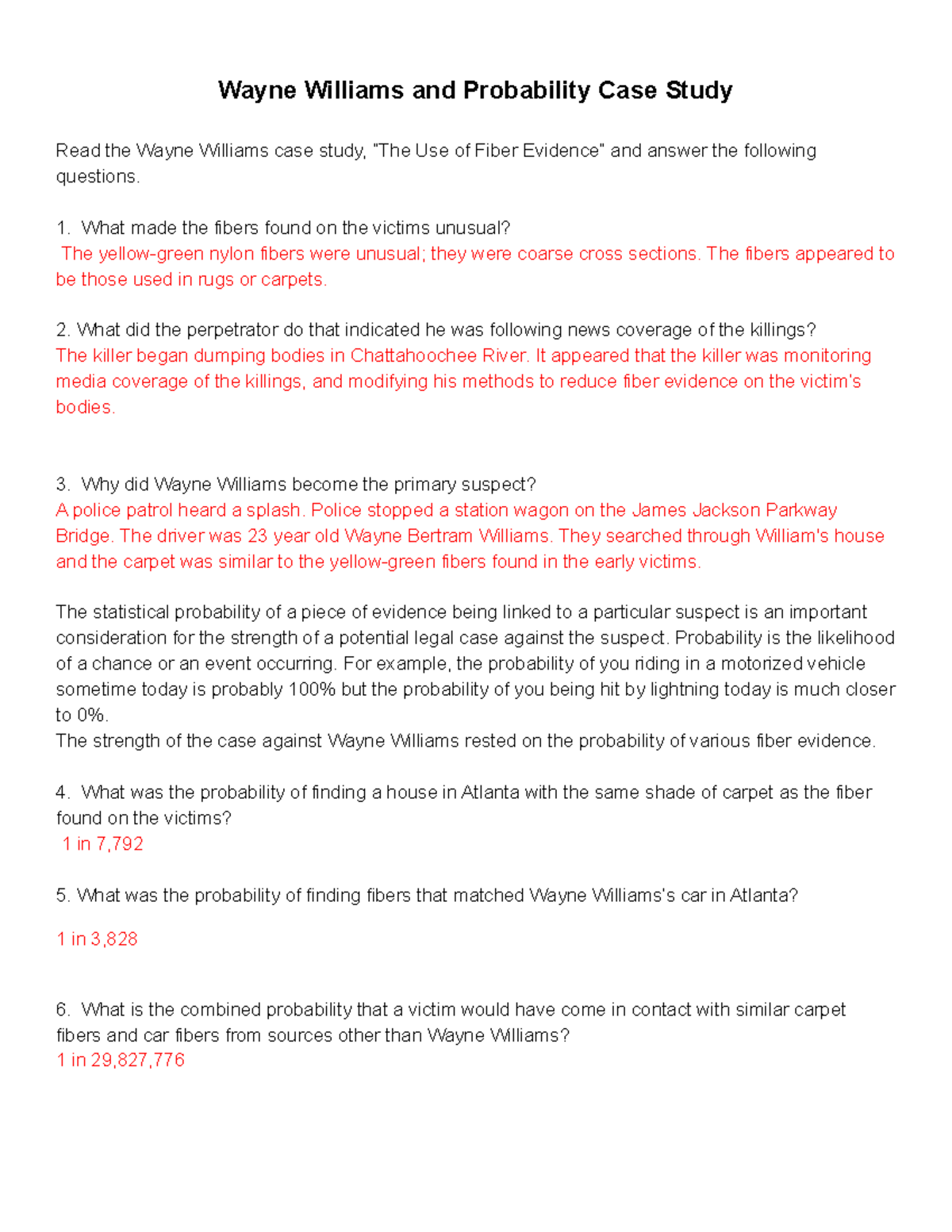 Ryley Huslig - GVS Wayne Williams and Probability Case Study - Wayne ...