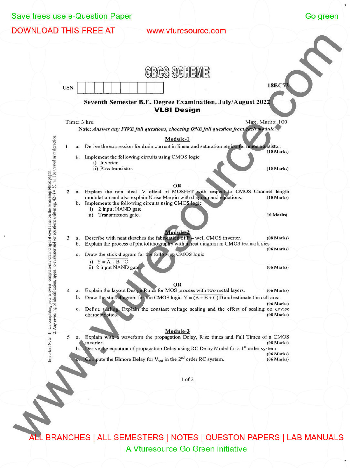 Aug-2022 - VLSI Design - Studocu