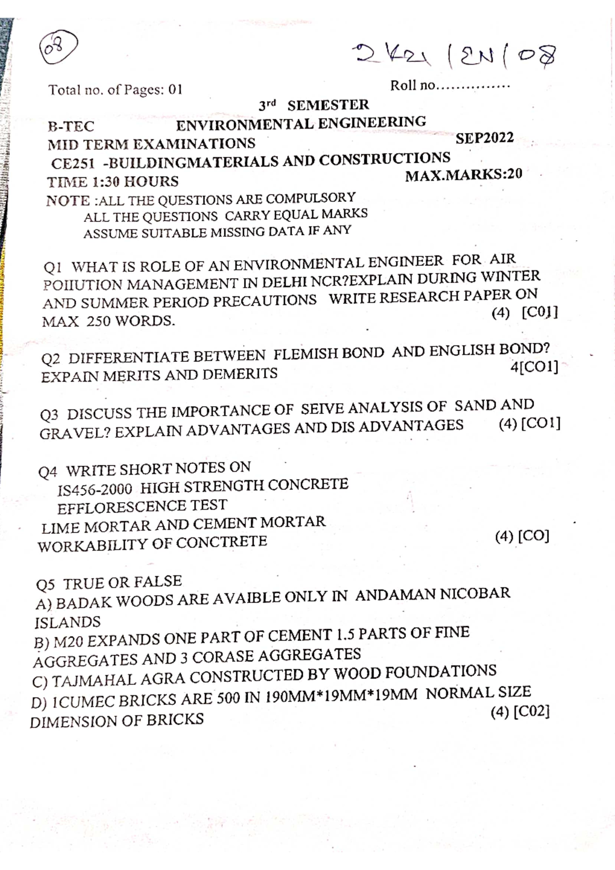 16f19aedd7a3a18e90c75e141b28ae1f6ed97c46Mid Sem 2022 - Building ...