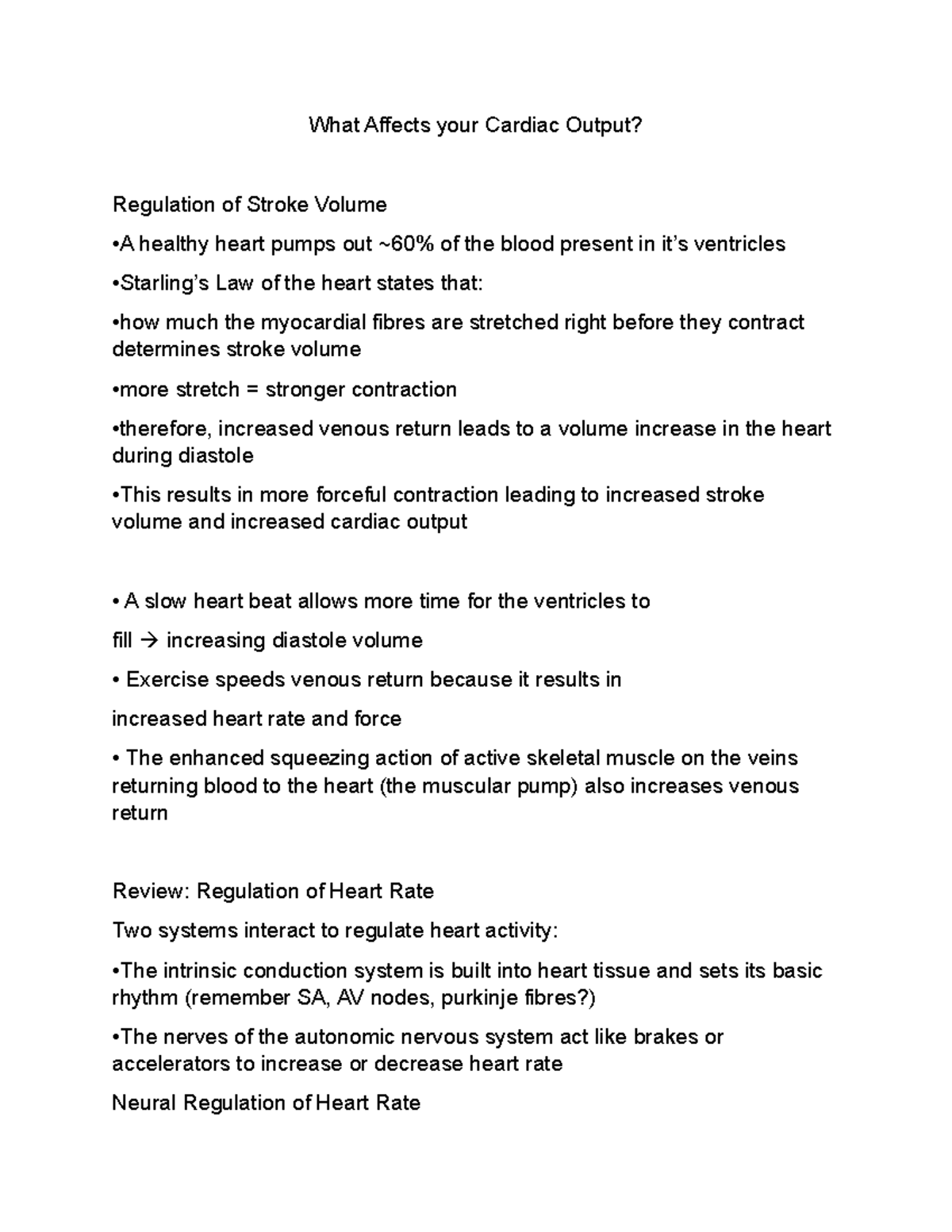 What Affects your Cardiac Output - What Affects your Cardiac Output ...