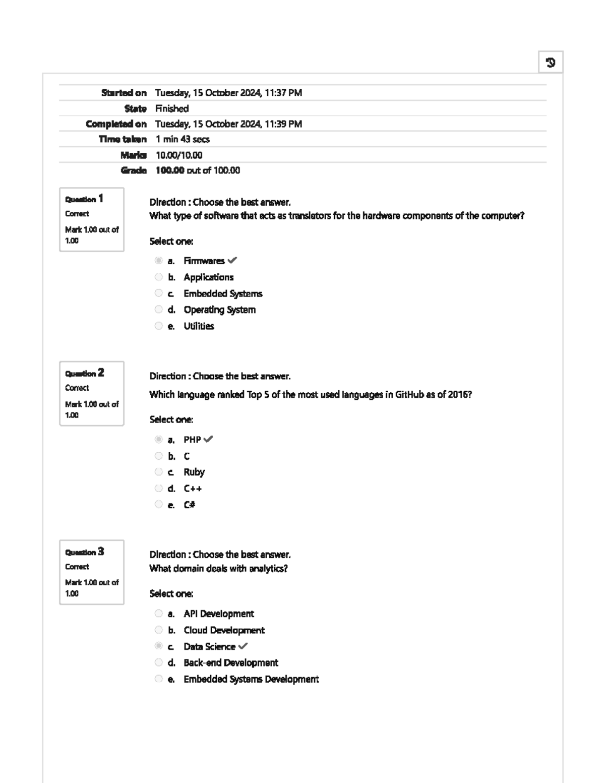 Ugrdite 6102 - answer - Started on Tuesday, 15 October 2024, 11:37 PM ...