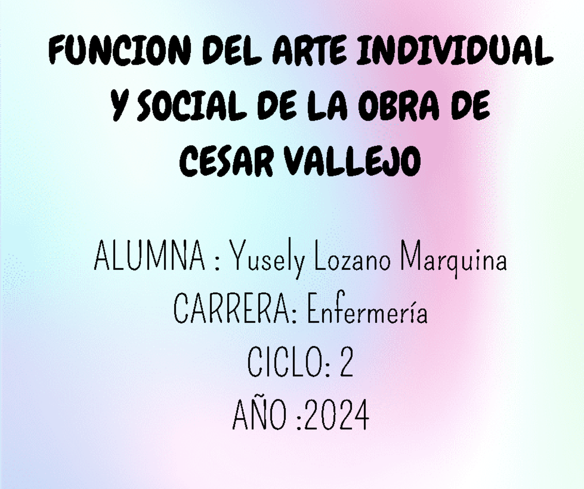 Función de arte individual y social - FUNCION DEL ARTE INDIVIDUAL Y ...