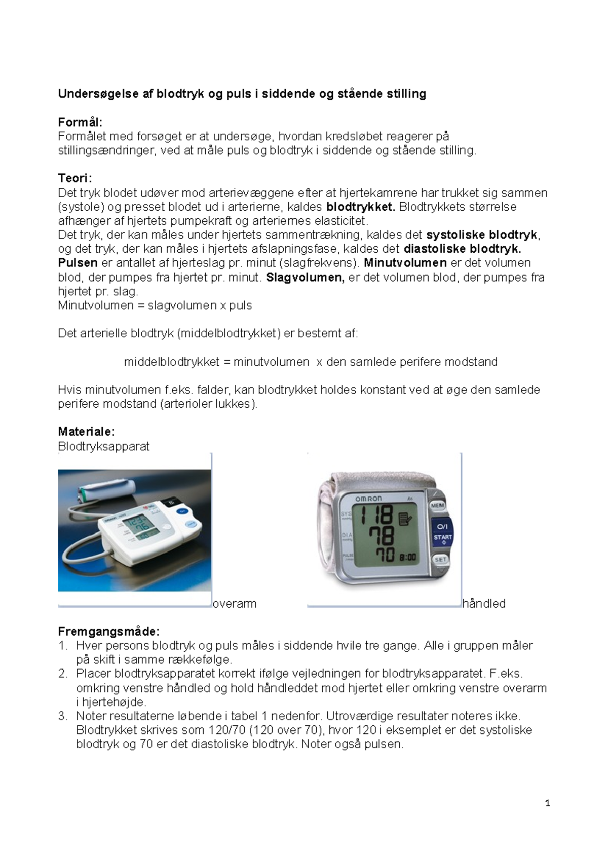 Undersøgelse af blodtryk og puls GIF - Undersøgelse af blodtryk og puls i siddende og stående ...