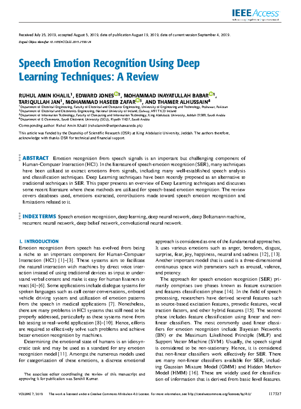 Text to Speech with Emotion recognition - Received July 25, 2019 ...