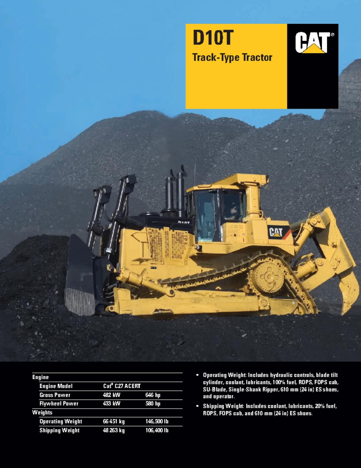 D10T-spec - Manual de tractor d10t - ®® Engine Engine Model Cat ® C27 ...