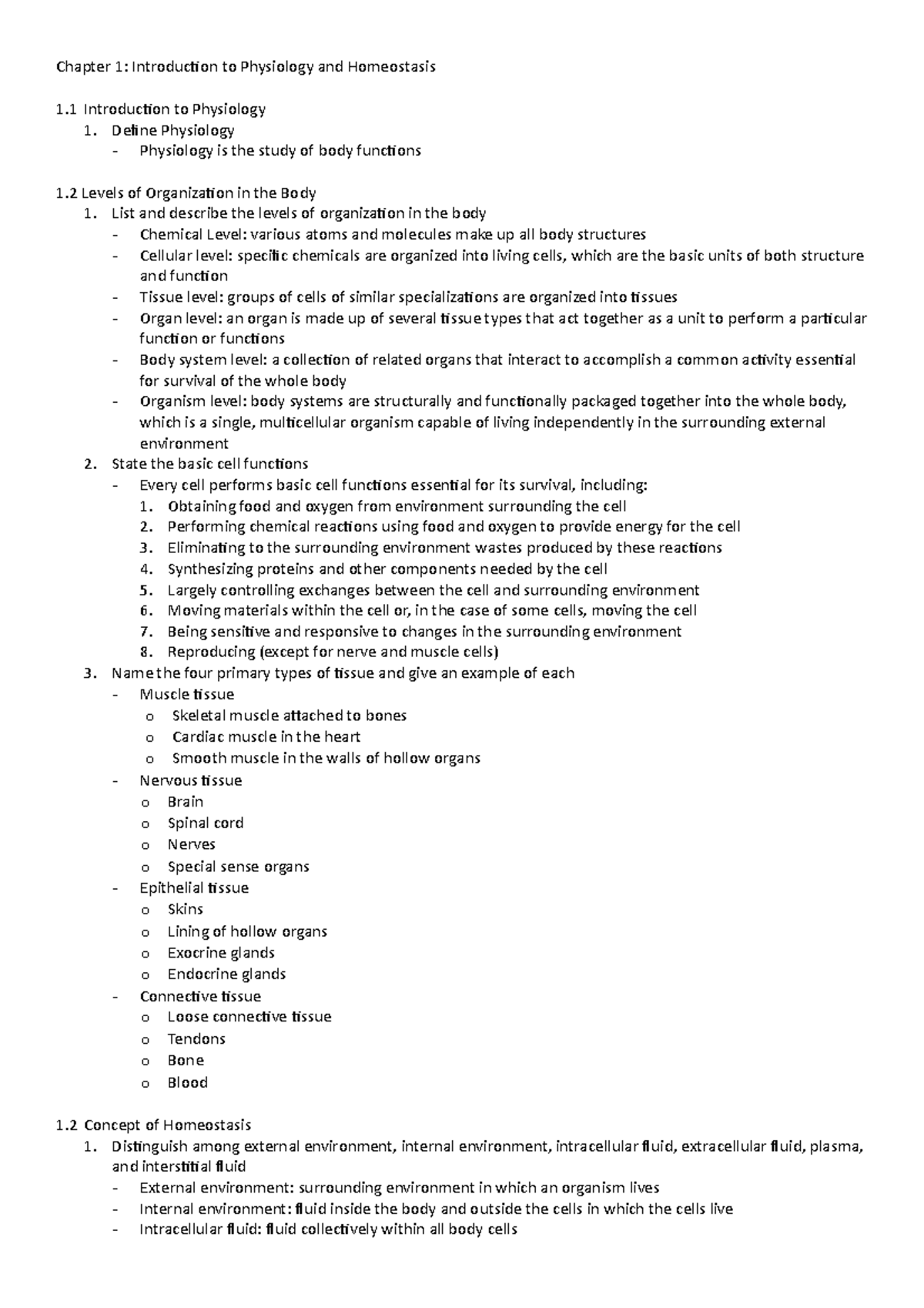 Chapter 1 - Notes for exams/tests - Chapter 1: Introduction to ...