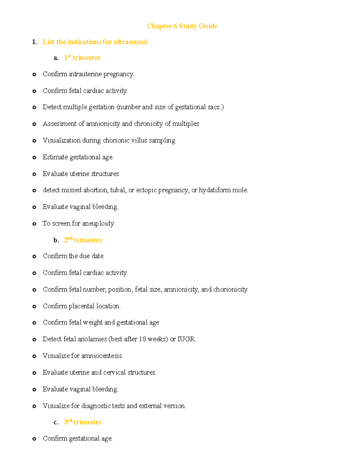 Rodriguez, Shulie NRSG233 Study Guide#6 2022 Spring - Chapter 6 Study ...