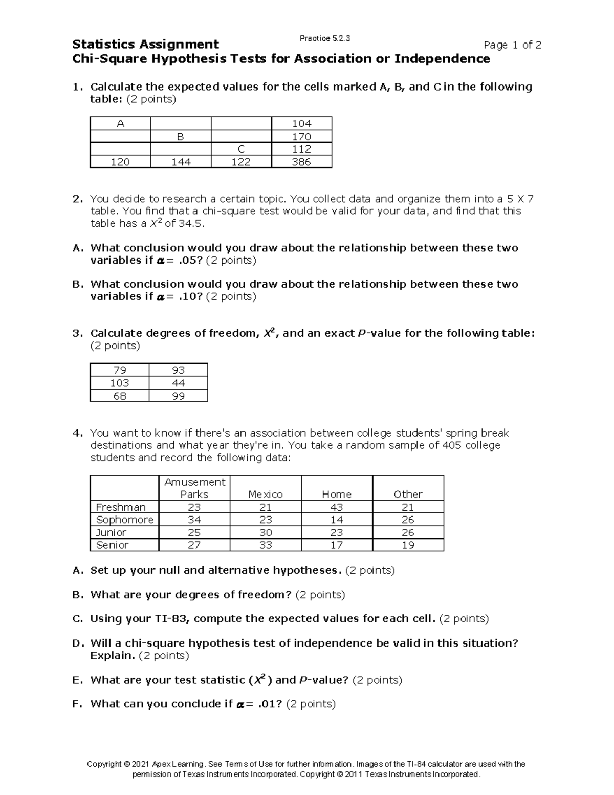 Aa3f3d0e 837f 4e93 98ce 5784c221ebf7 - Statistics Assignment ChiSquare ...