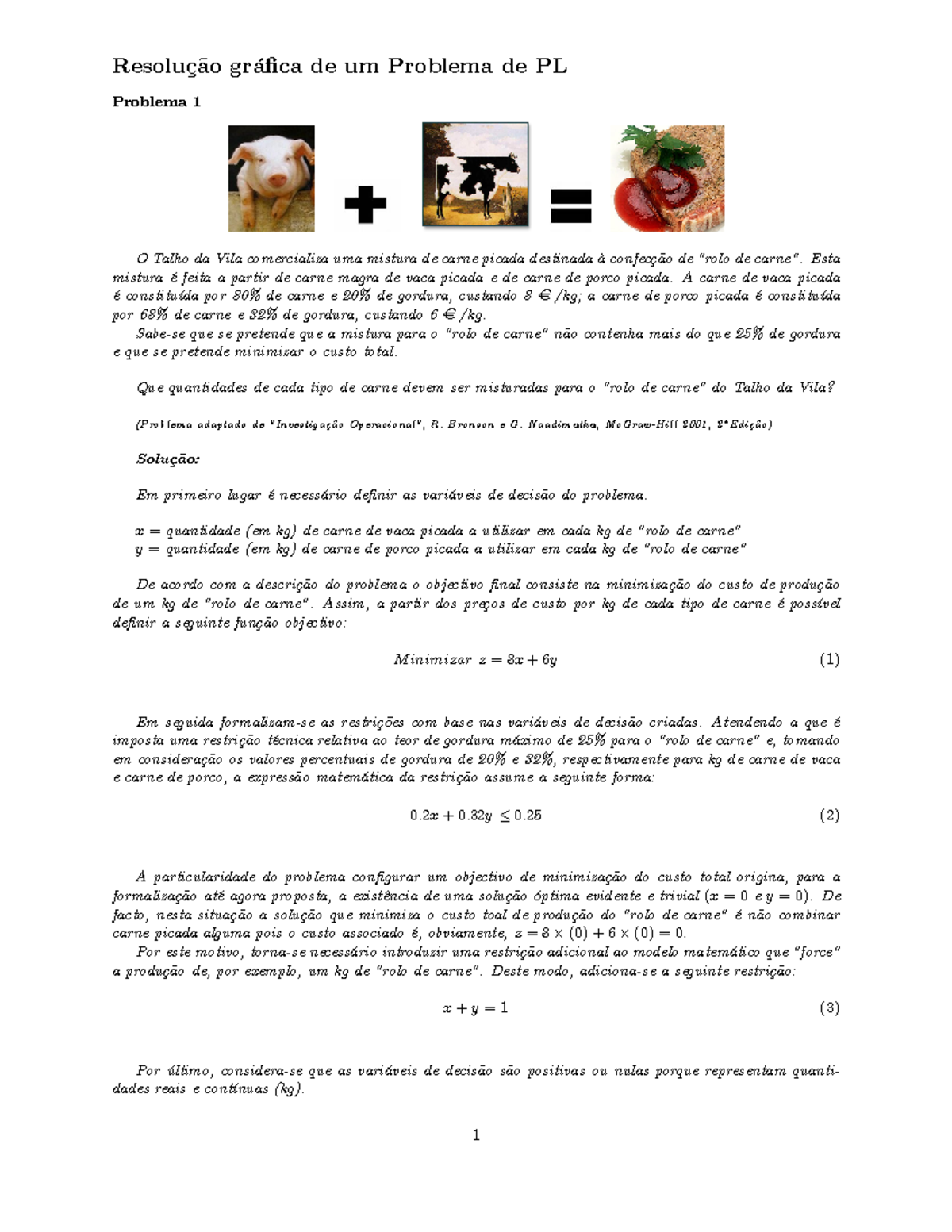 Resol graf exer resol - Gráficos - ResoluÁ„o gr·Öca de um Problema de ...