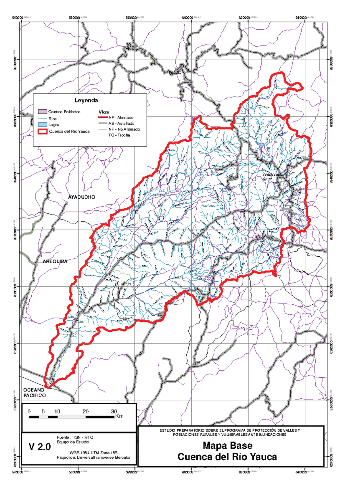 Cuenca Yauca - Rio Jajansa Rio Yauca Rio Acuchi Rio Tampa Quebrada El Faro Quebrada San Vicente ...