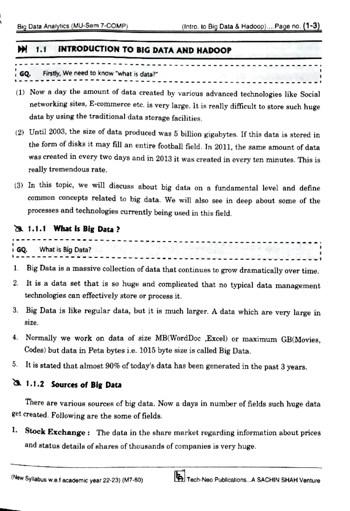 BDA Chapter 2 - This is the notes of BDA - Computer engineering - Studocu