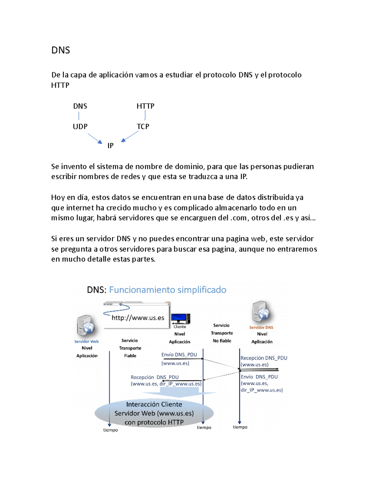 Tema 2 parte 2 RC - DNS De la capa de aplicación vamos a estudiar el protocolo DNS y el ...