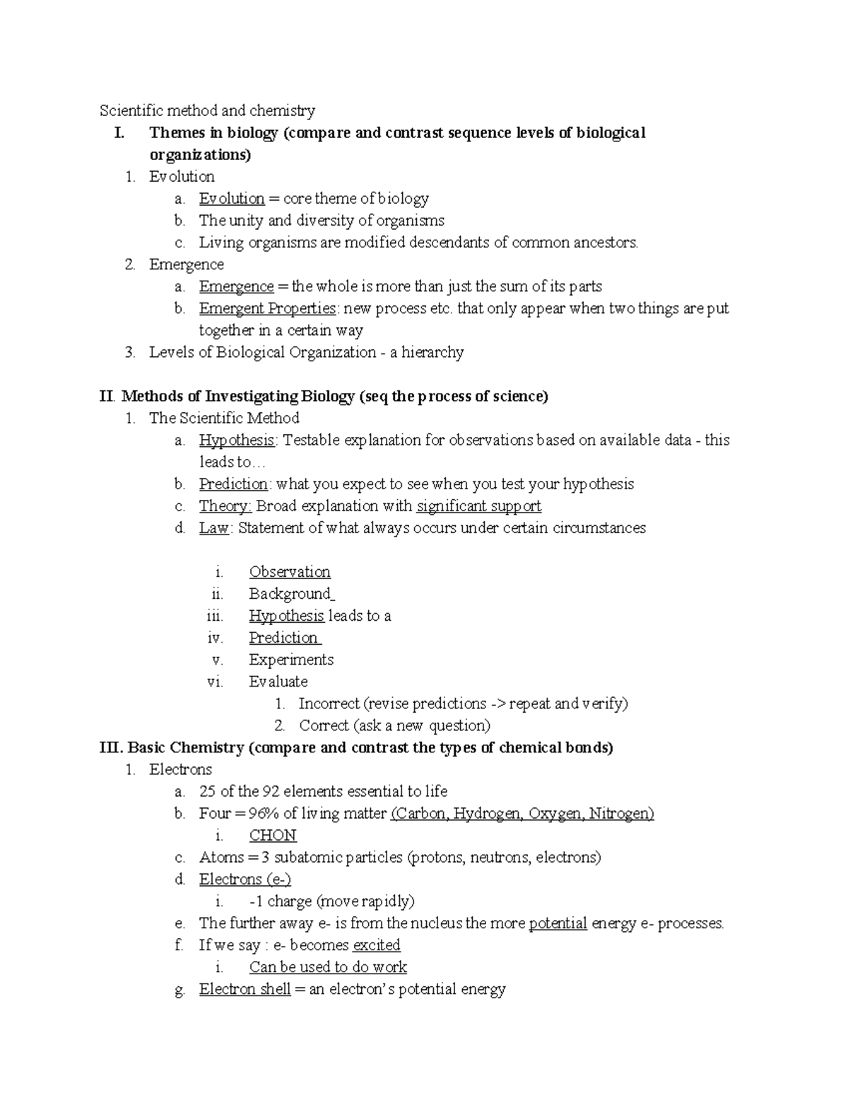 Lecture 2 Scientific Method and Chemistry - Scientific method and ...