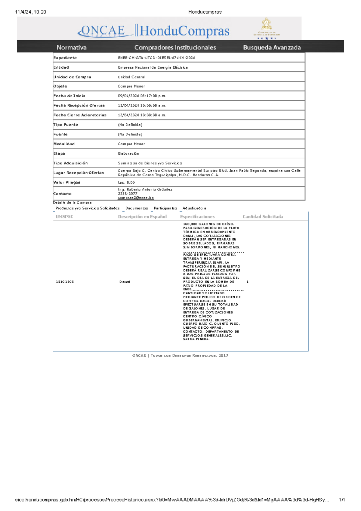 Honducompras 474 Diesel utcd 04-2024 - 11/4/24, 10:20 Honducompras - Studocu