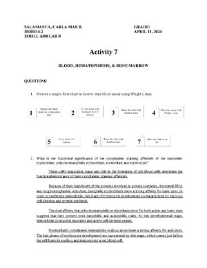 9.0 Activity#9 Cardiovascular System - Activity No. 9 THE ...