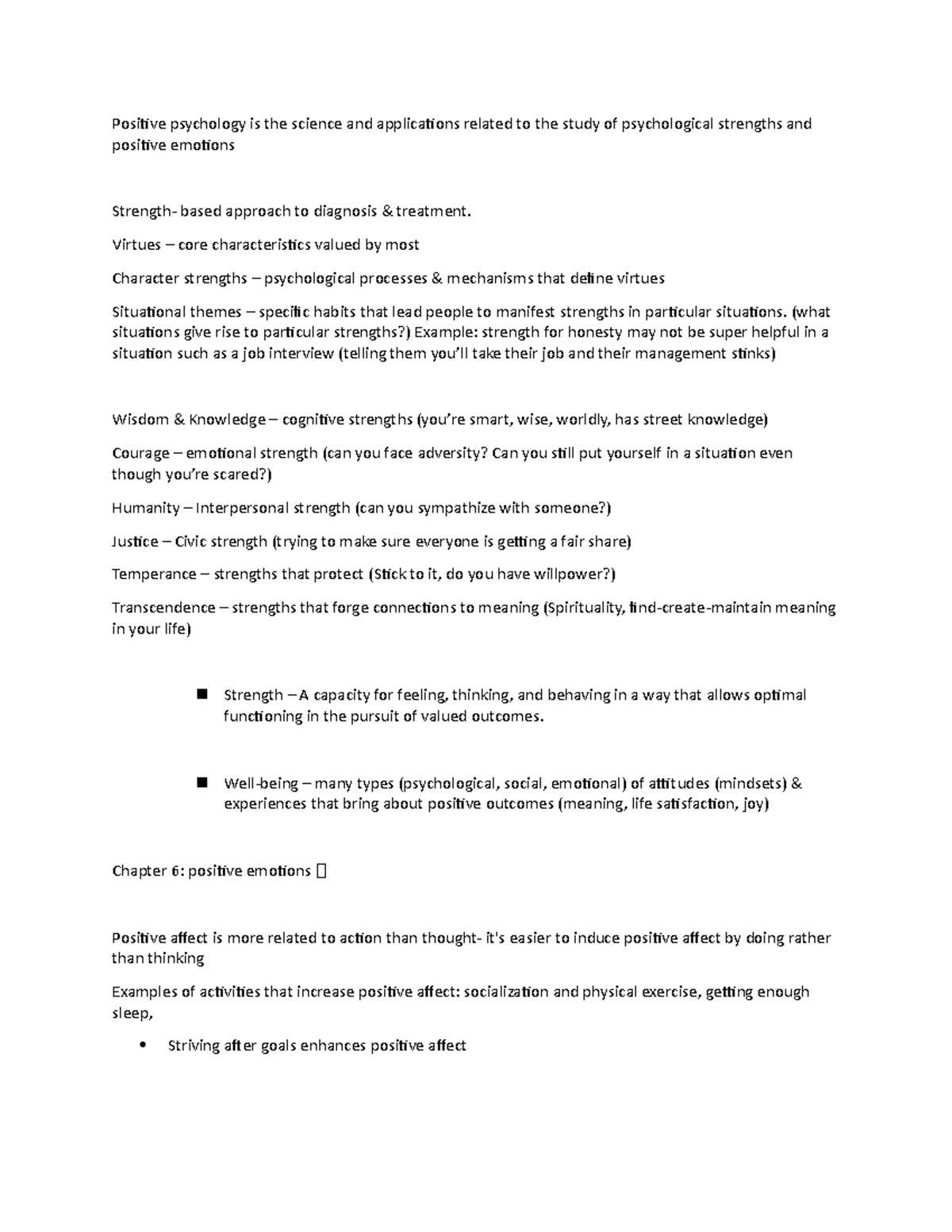 Positive psychology Chapter 3 - Positive psychology is the science and ...