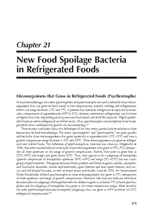 Chapter 6 - Food Microbiology - 61 Chapter 6 Factors influencing ...