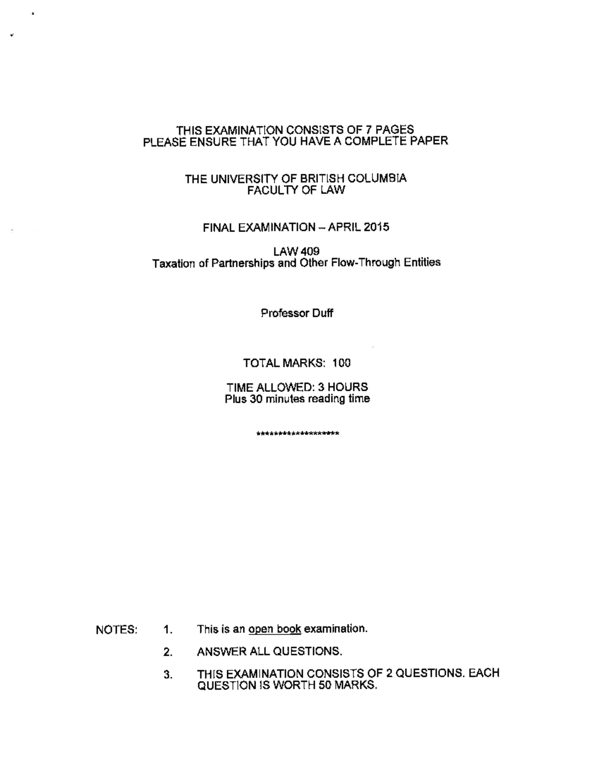 Exam April 2015 Questions Warning Decodescan Unexpected Mcu Data