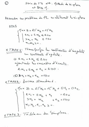Simplexe 2 - Cours informatique de département mathématiques ...