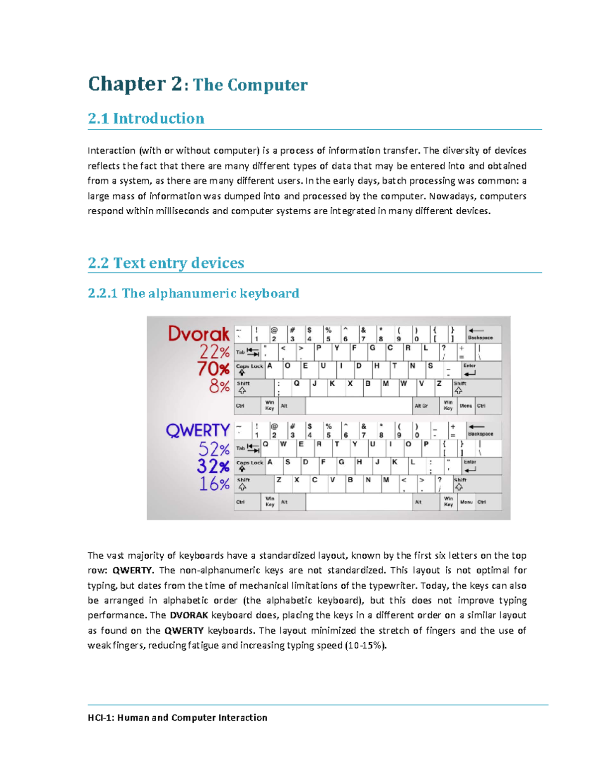 Chapter 02 - HCI-1 Humand and Computer Interaction - Chapter 2 : The Computer 2 Introduction ...