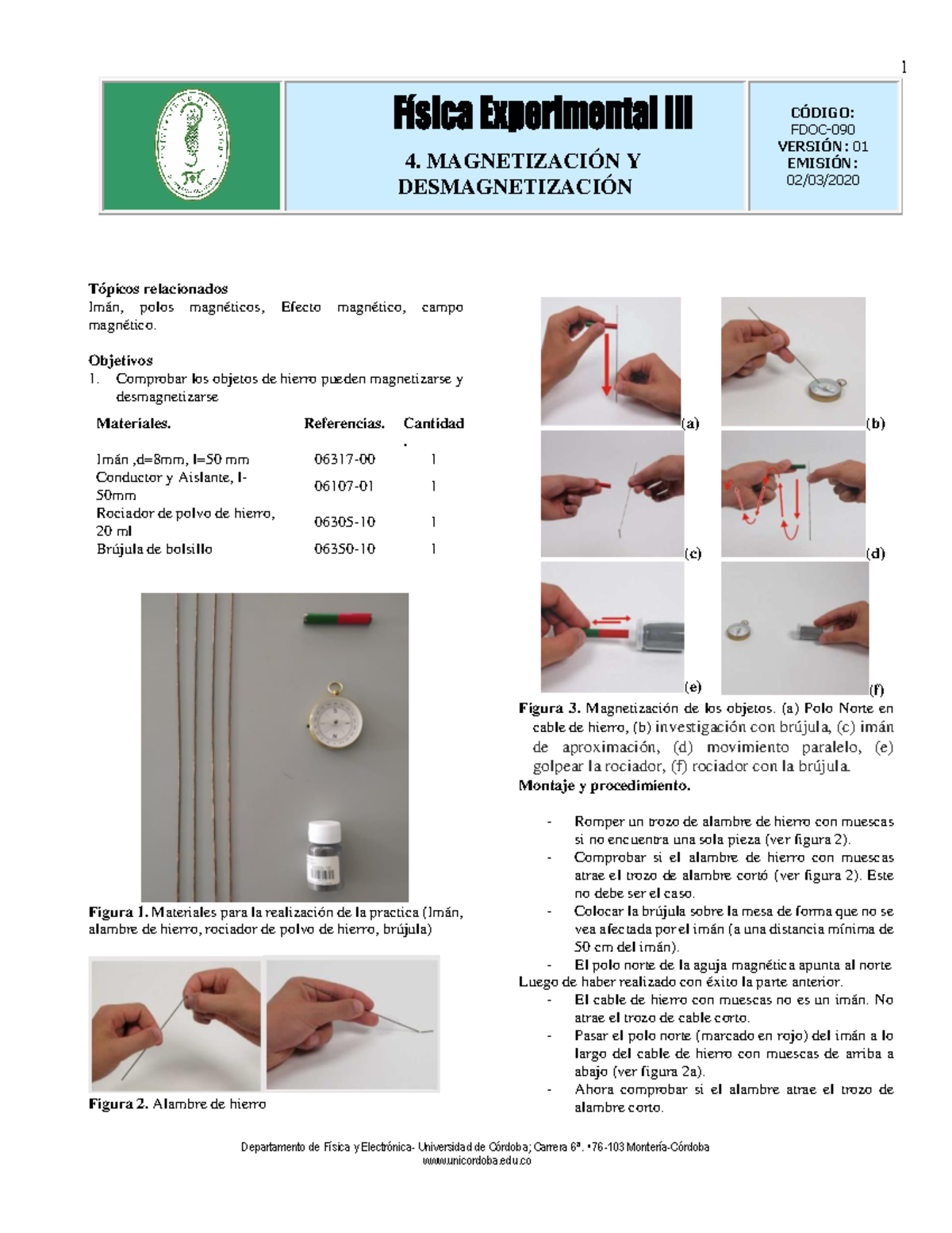 4. Magnetización y desmagnetización - Departamento de FÌsica y ...