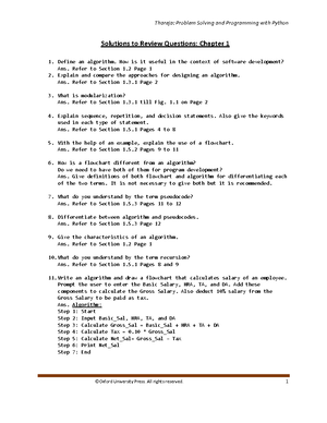 Python Programming Notes - Studocu
