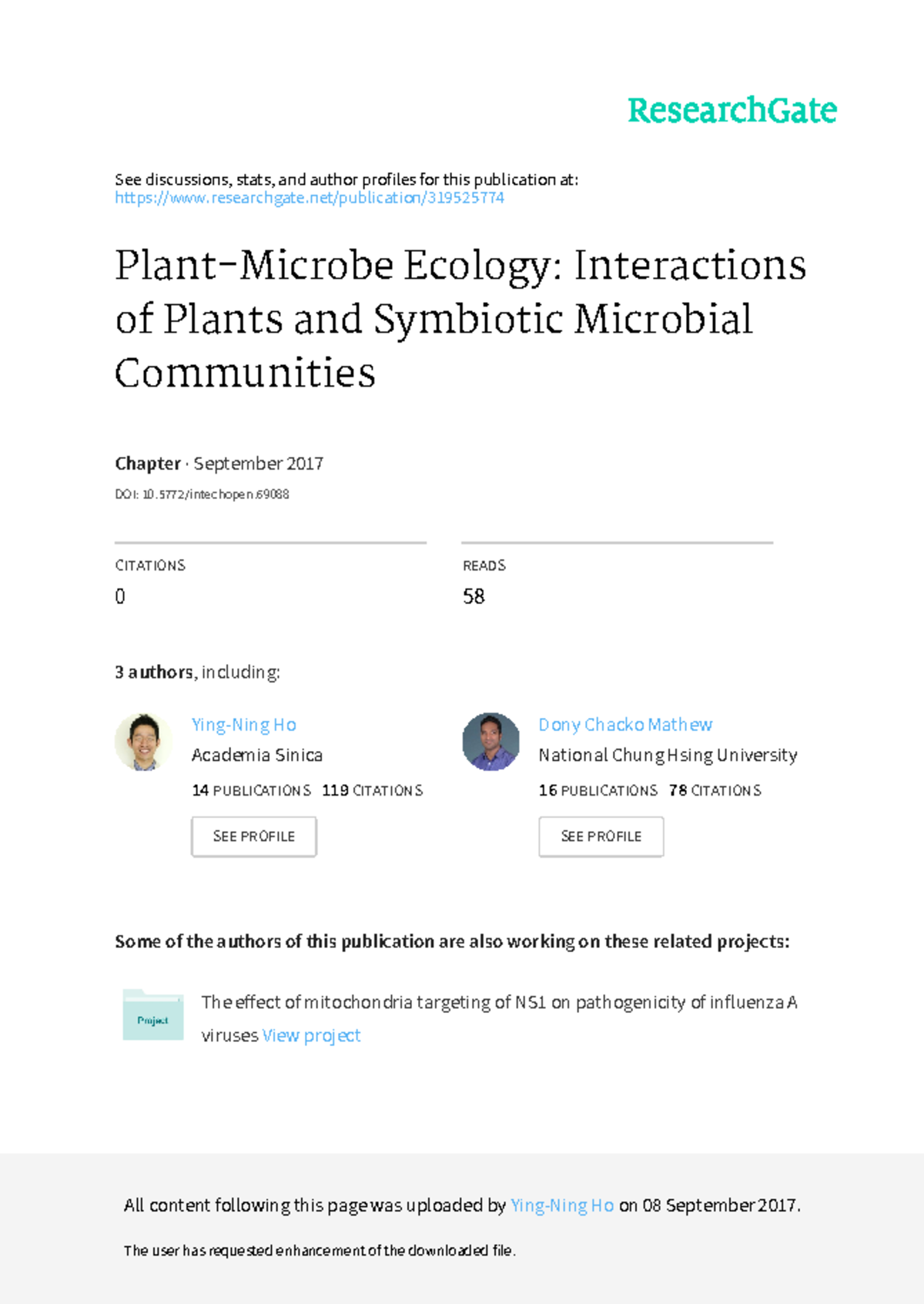Plan-Microbe Ecology - See discussions, stats, and author profiles for ...